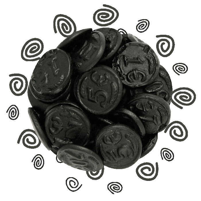 Dutch Licorice, Coins – LicoriceHeaven.com